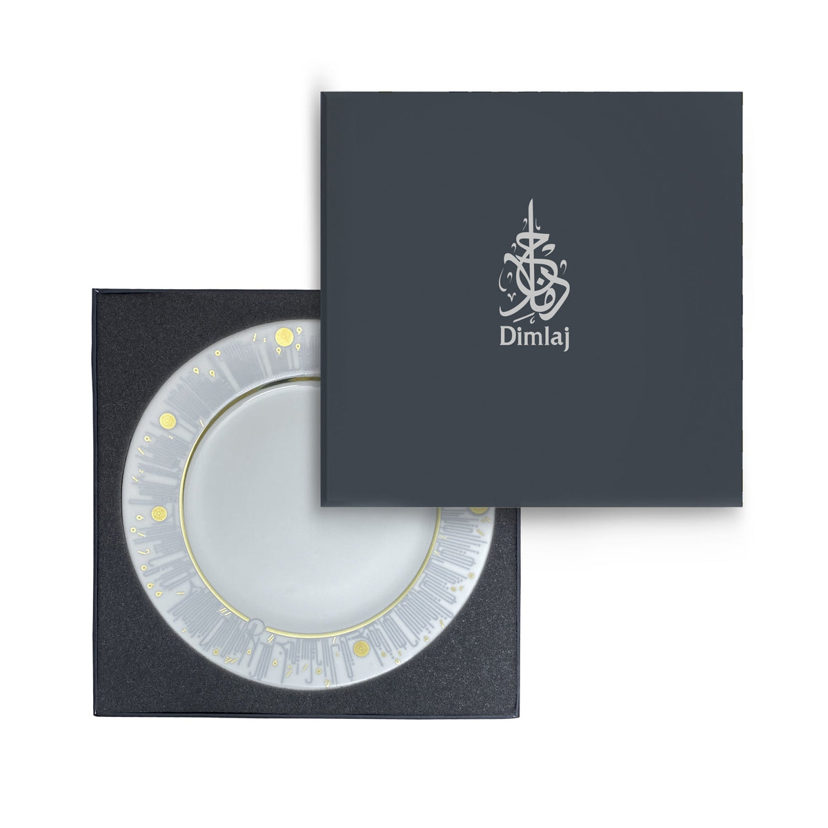 Shop Dimlaj Hayat Set Of 6 Pcs Porcelain Plates (Gold) Online | Jordan ...