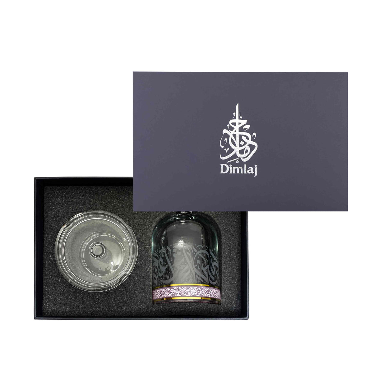 Shop Dimlaj Nagham Glass Bonbonniere (Gold & Pink) Online | Jordan ...