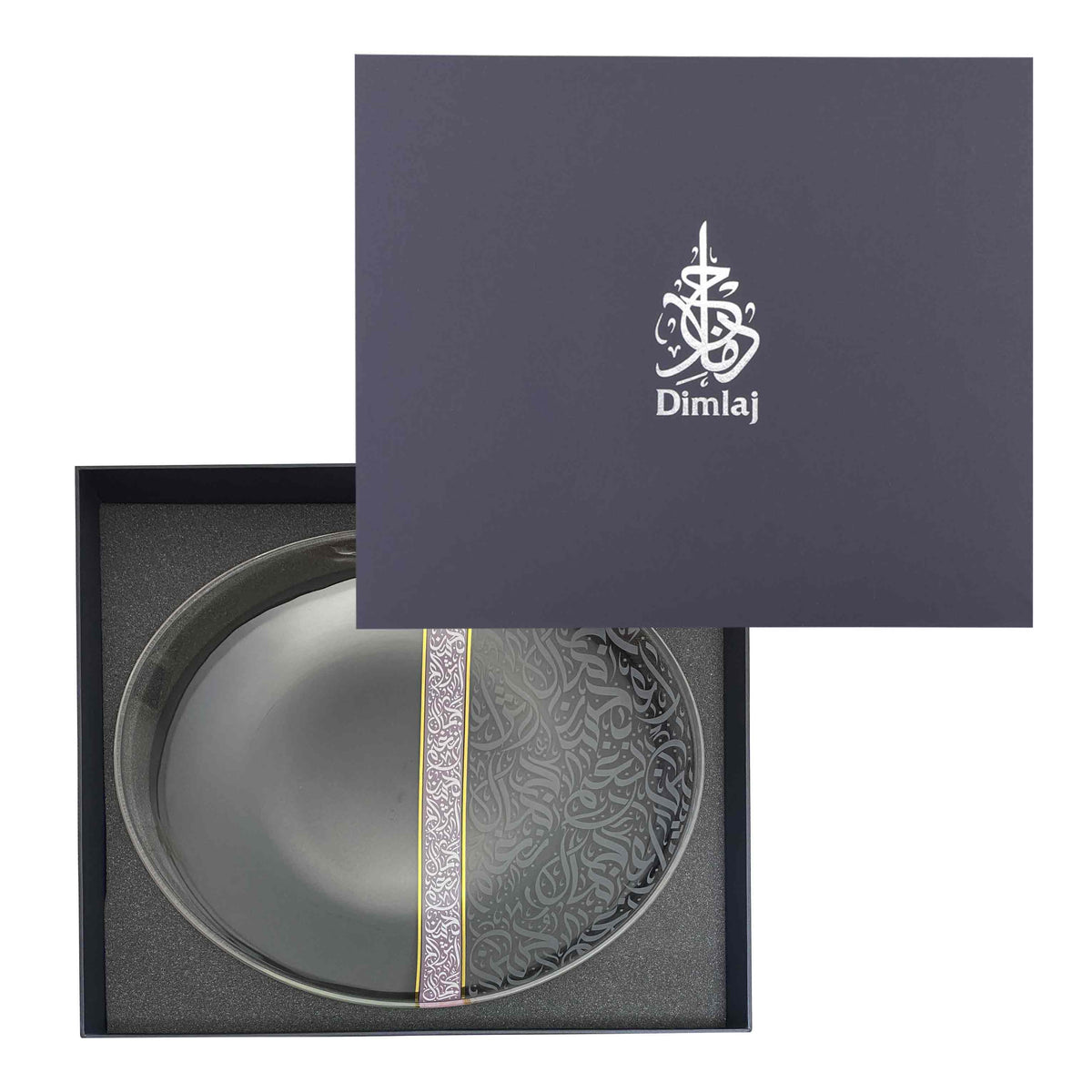 Shop Dimlaj Nagham Glass Large Centerpiece (Gold & Pink) Online ...