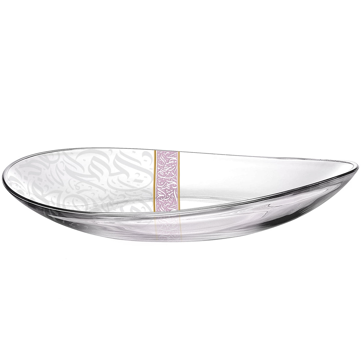 Shop Dimlaj Nagham Glass Large Centerpiece (Gold & Pink) Online ...