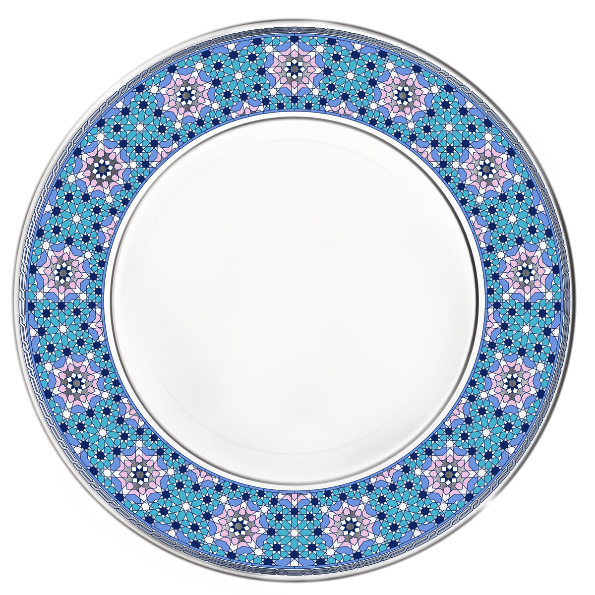 Shop Dimlaj Melange Glass Plate (Platinum) Online | Jordan – Dimlaj Jordan