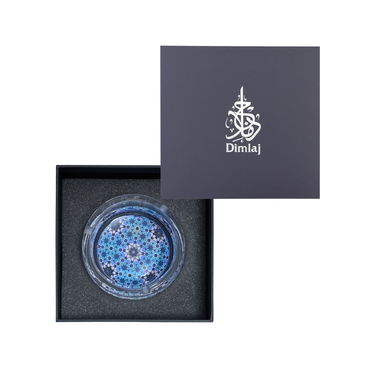 Shop Dimlaj Melange Glass Ashtray (Platinum) Online | Jordan – Dimlaj ...