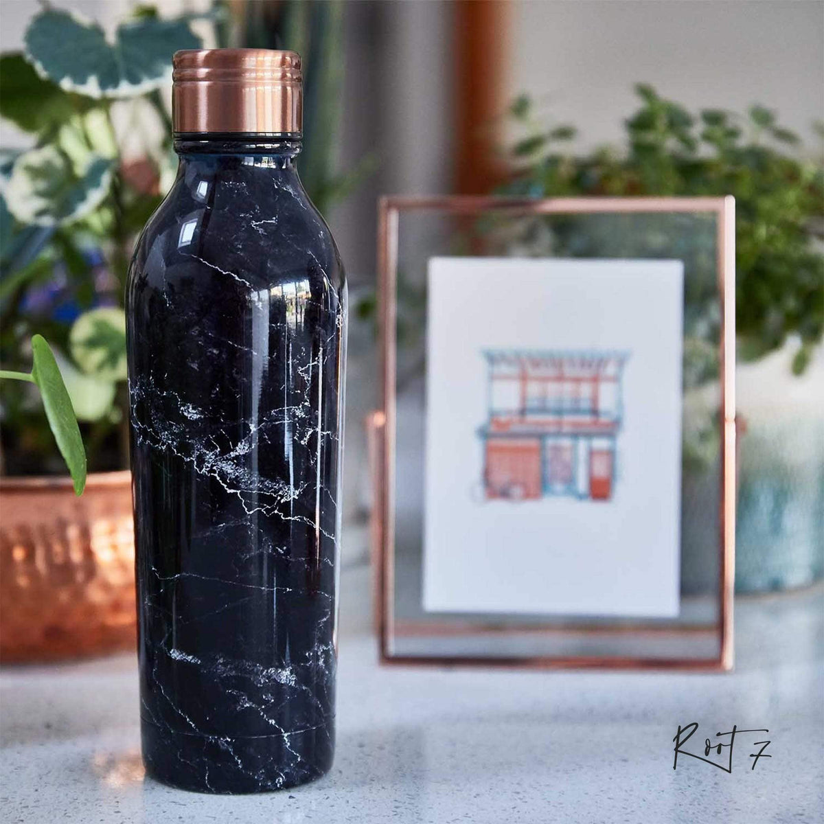 Shop Root7 OneBottle® Black Marble (750 ml) Online | Jordan – Dimlaj Jordan